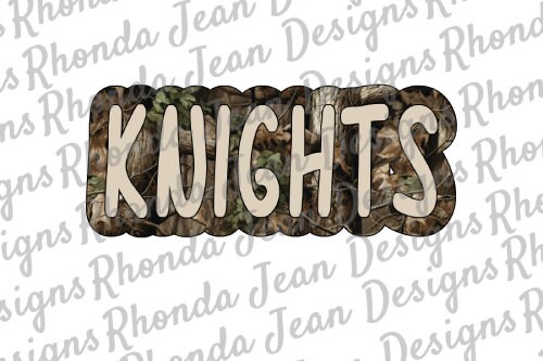 Camo Knights PNG, Mascot, Team, School Spirit Shirt, Digital File, DTF ...