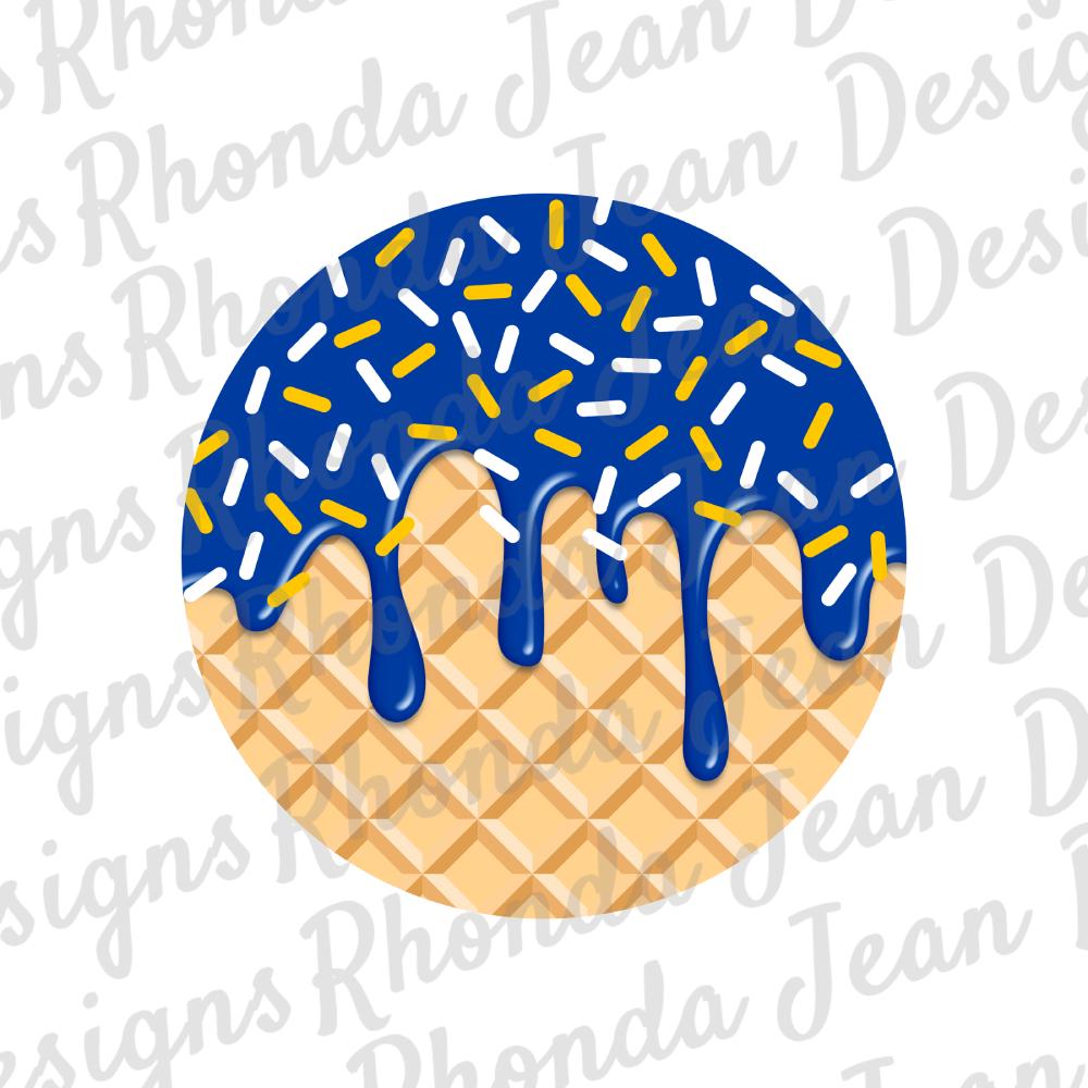 Blue Drip Circle PNG: Digital Download for Sublimation, DTF, DTG - Etsy