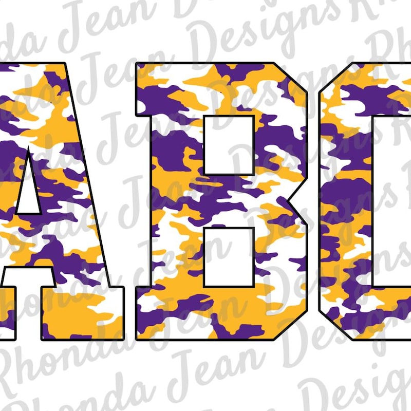 Lsu Font - Etsy