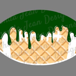 Football Drip PNG: Green and White Sprinkles (digital Download) - Etsy