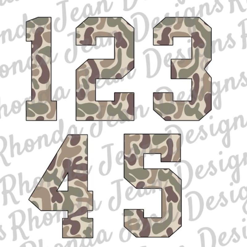 Brown Varsity Numbers - Etsy