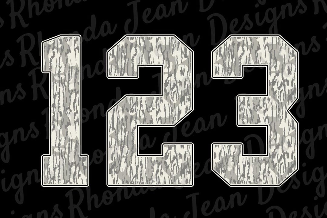 Camo Numbers PNG Set: Gray Camouflage (digital Download) - Etsy Australia