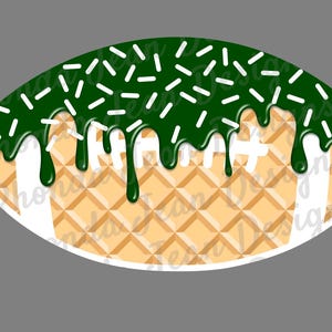 Football Drip PNG: Green and White Sprinkles (digital Download) - Etsy