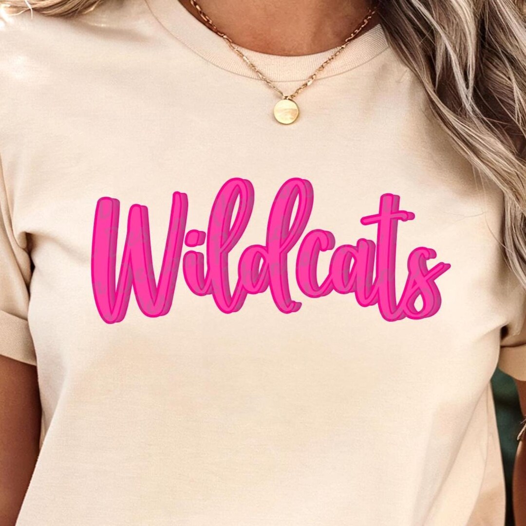 Pink Wildcats PNG, T-shirt Design, Digital Download - Etsy