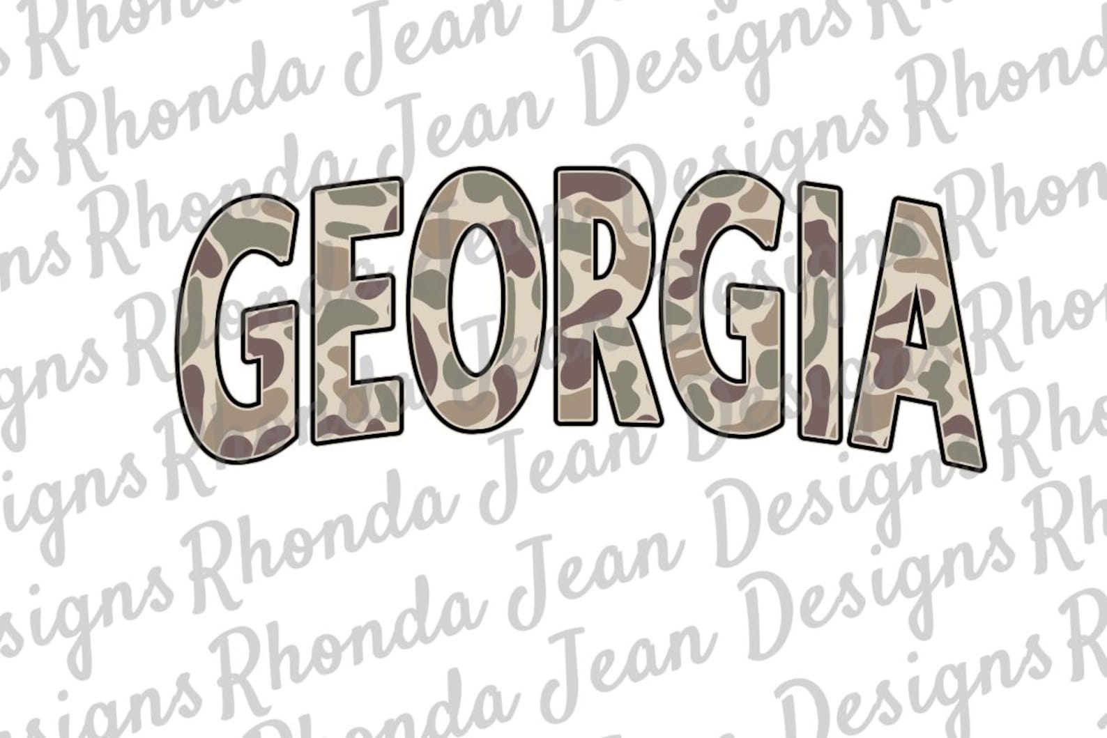 Old School Camo Georgia All Caps PNG, Mascot, Team, School Spirit Shirt ...