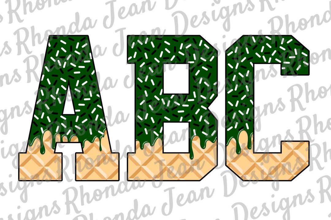 Drip Alpha Set PNG, Green Drip, Black and White Sprinkles, T-shirt ...