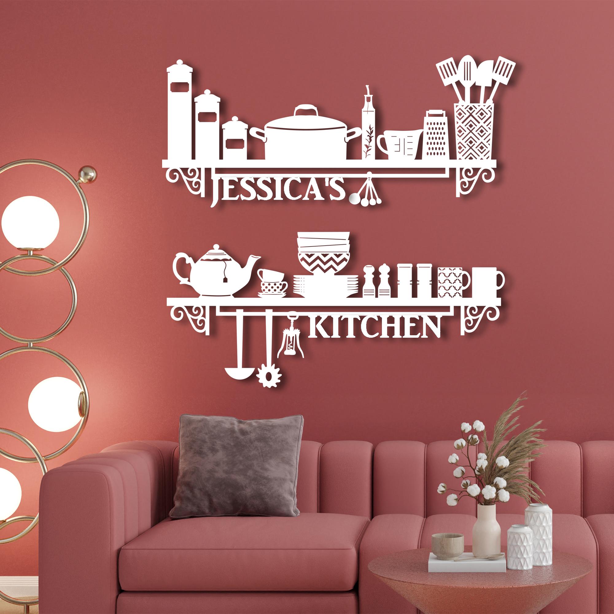 Personalized Metal Kitchen Wall Sign - Personalized Kitchen Decor Metal ...