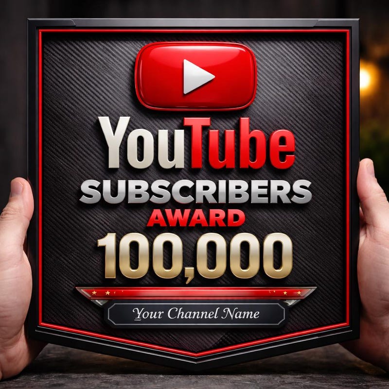 Youtube Plaque - Etsy