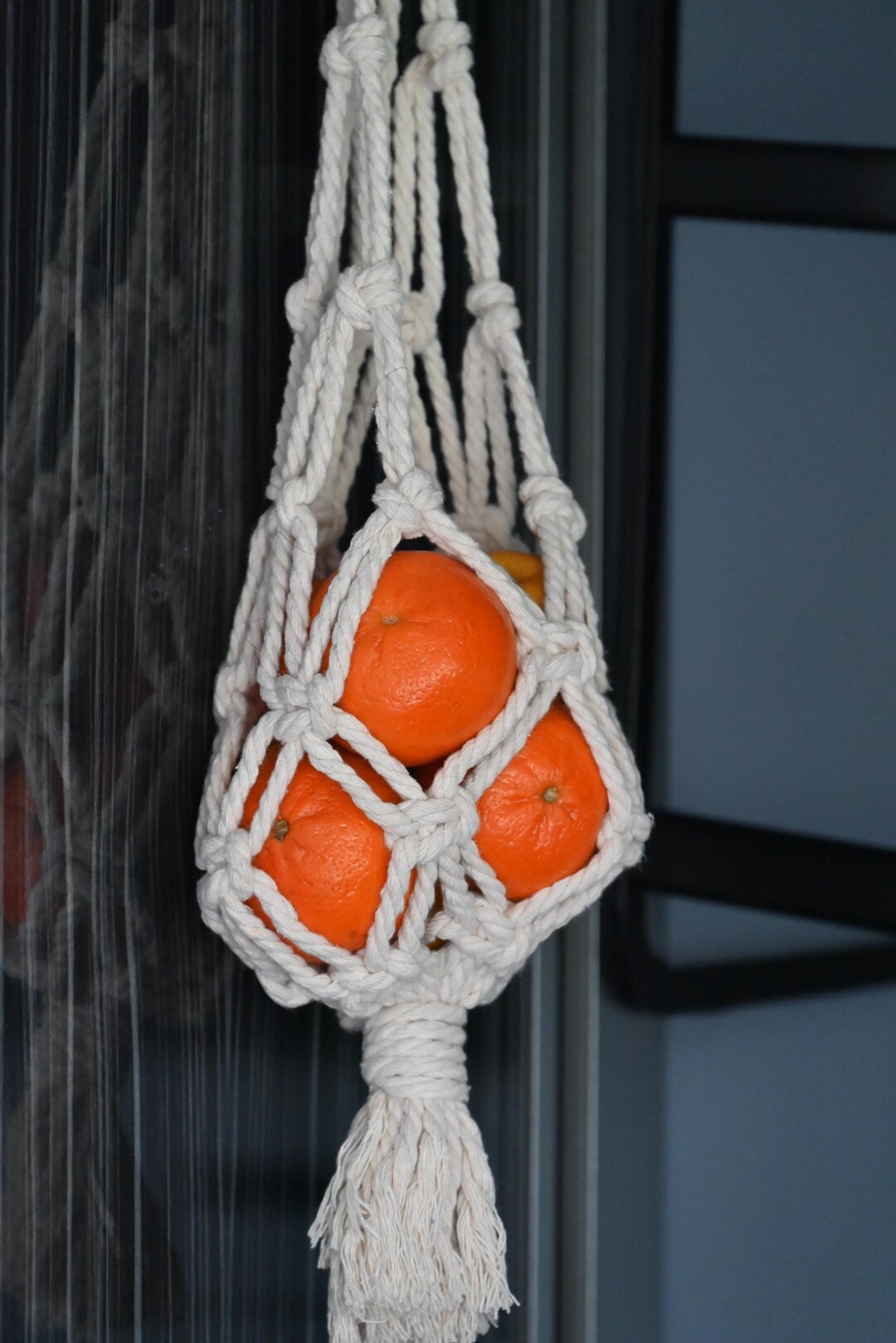 Macrame Fruit Basket Kitchen Storage for Caravan peirot - Etsy