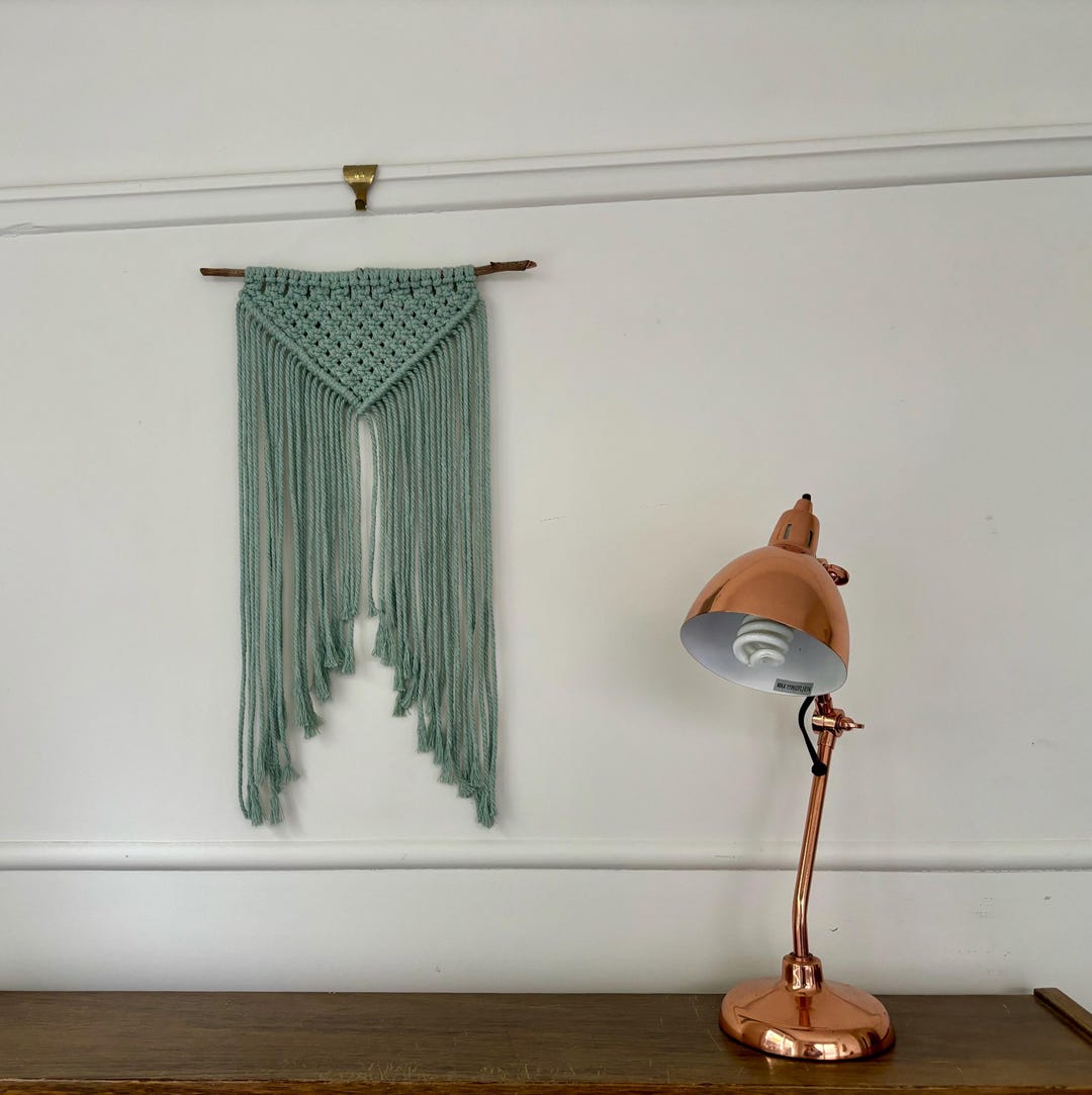Small Macrame Wall Hanging triangle - Etsy