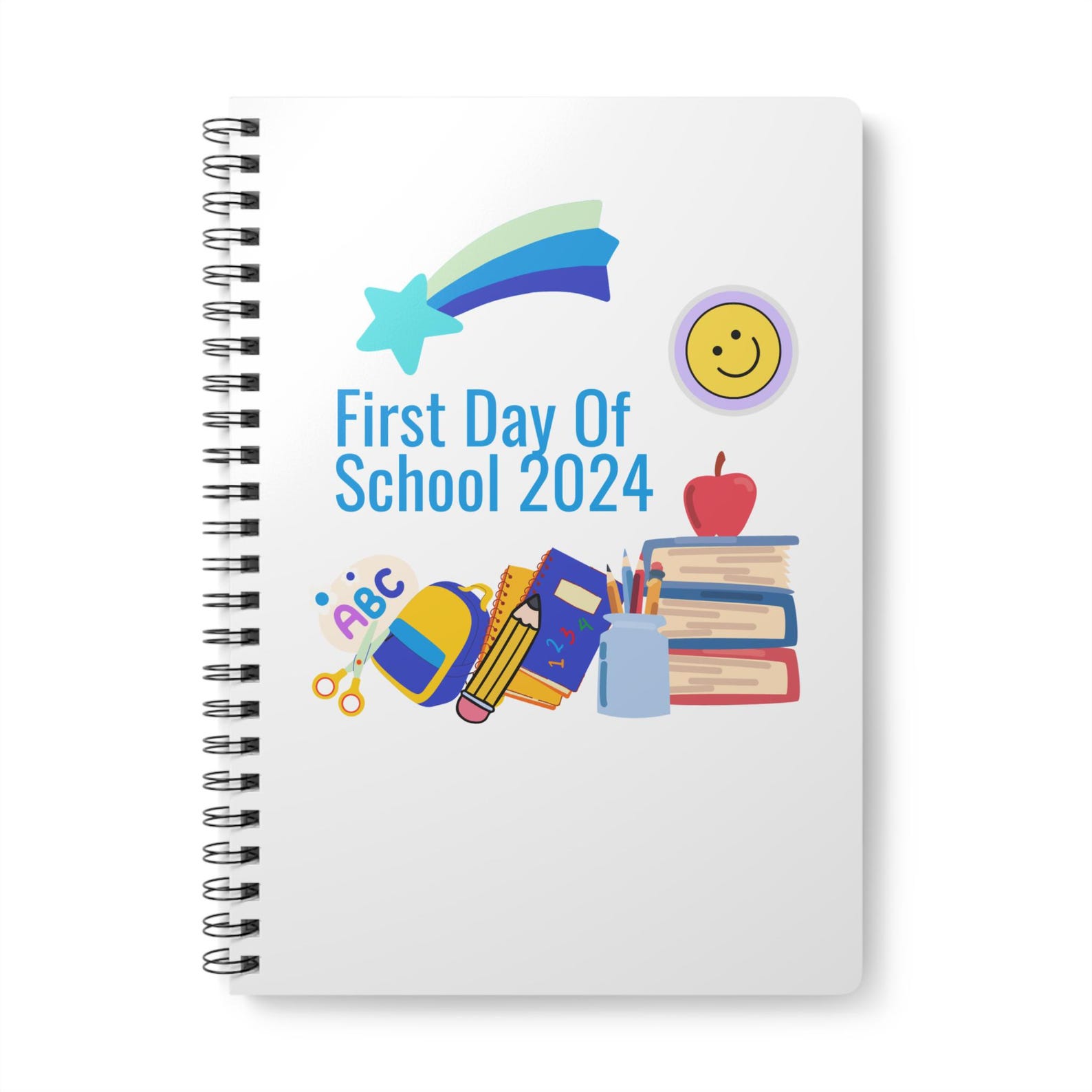 Spiral Bound A5 First Day of School Keepsake Notebook, Memento School ...