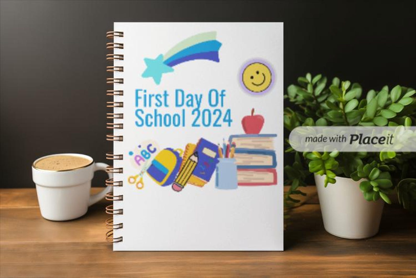 Spiral Bound A5 First Day of School Keepsake Notebook, Memento School ...