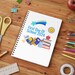 Spiral Bound A5 First Day of School Keepsake Notebook, Memento School ...