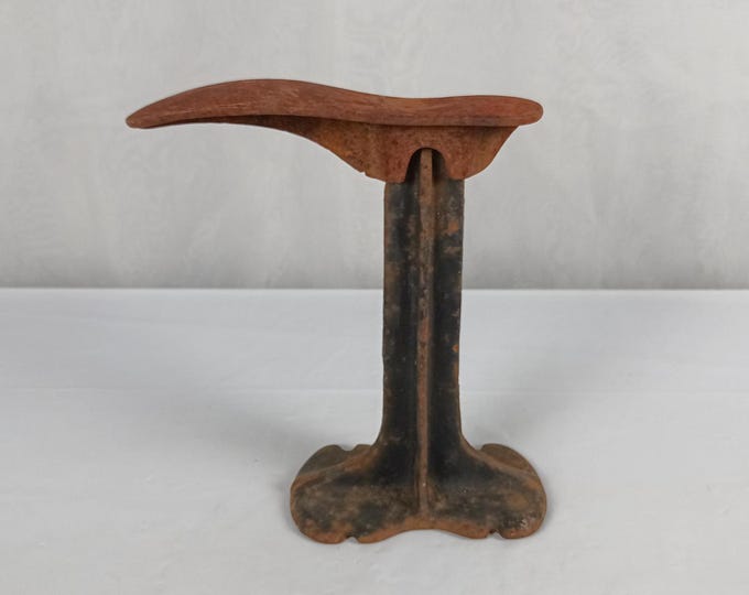 Shoe Last Shoe Form Vintage Cast Iron Shoe Stand With Base Plate and ...