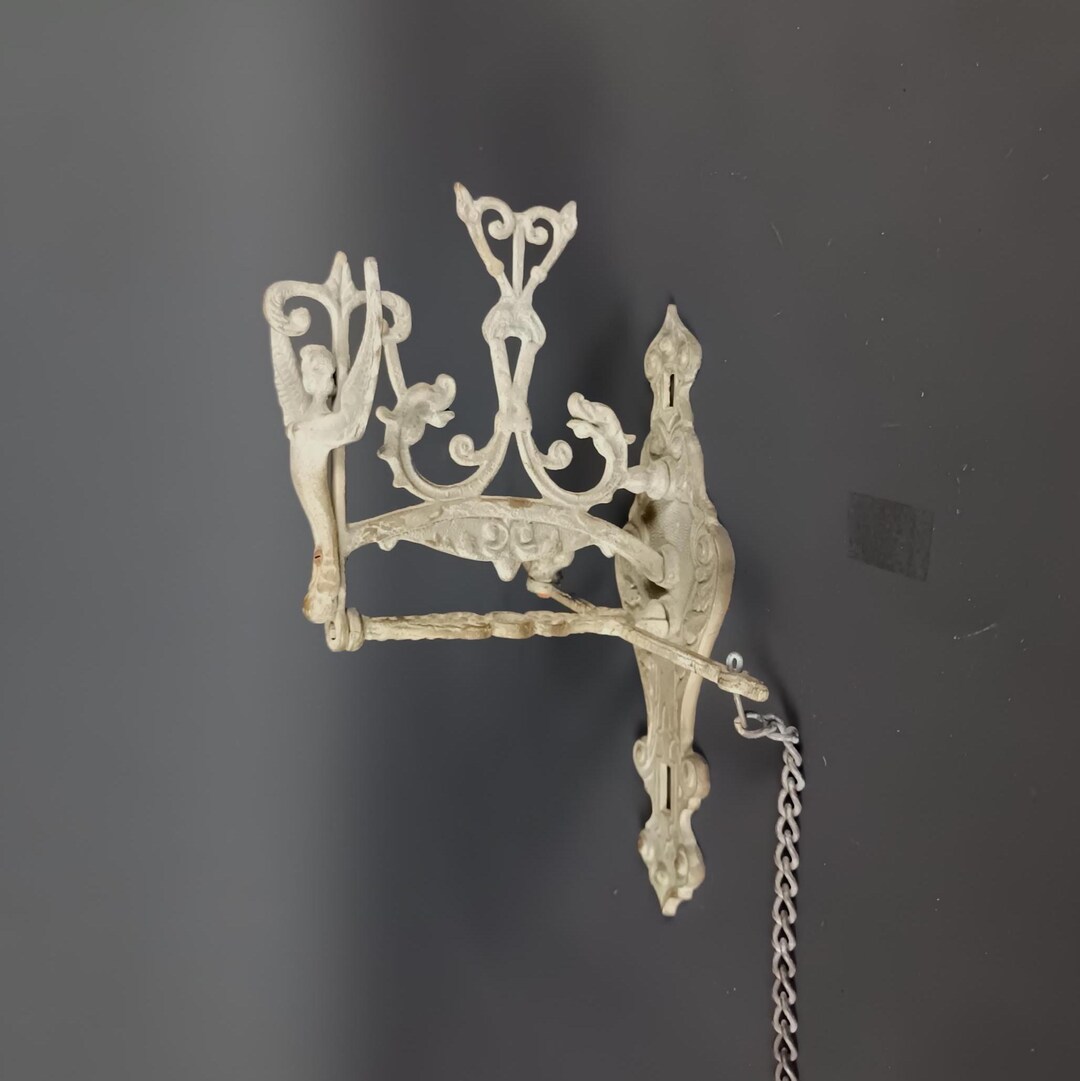 Victorian Brass Bell Pull Bracket, Angel Wings Decor - Etsy
