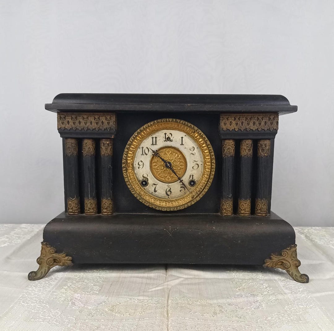 Antique WML Gilbert Mantle Clock Pillars Complete for Decoration or ...