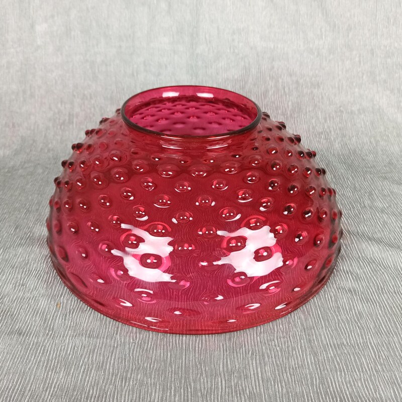 Red Glass Lamp - Etsy