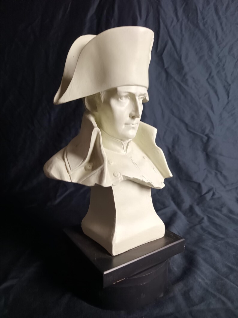 Emperor Napoleon Bonaparte Bust LECOM Resin Sculpture Black Painted ...