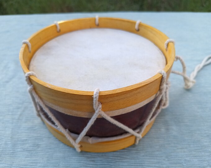 American Colonial Toy Drum Reproduction With Real Leather Drum Heads - Etsy