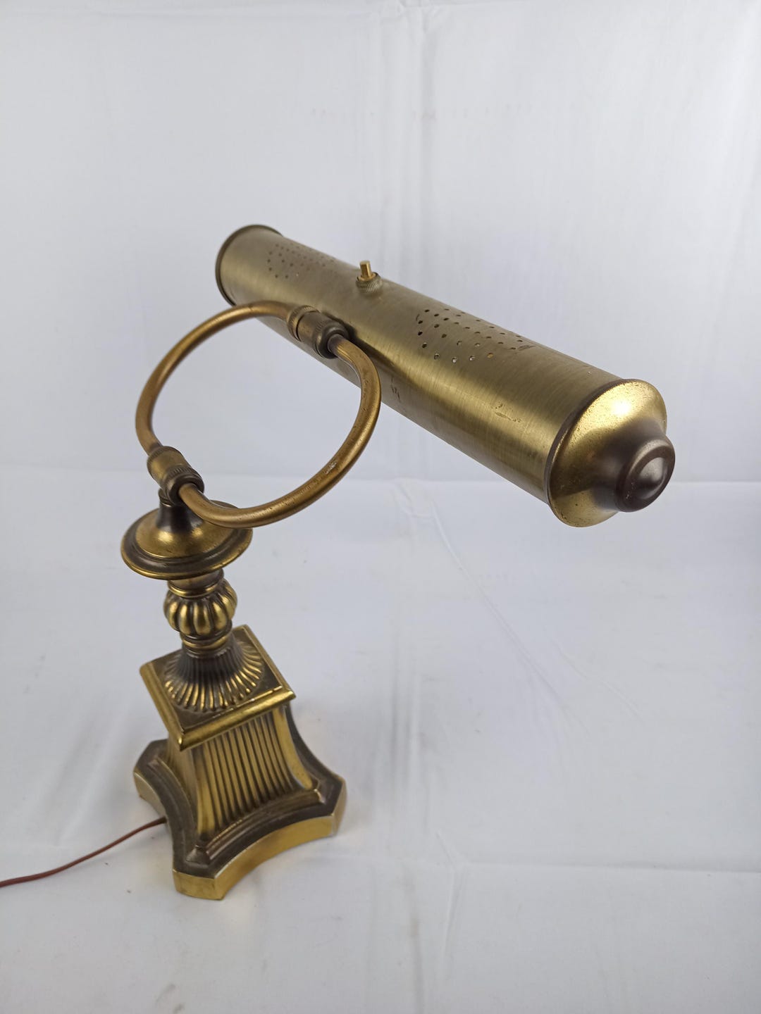 Irmischer Music Lamp Bank Lamp Library Lamp Post Office Lamp Brass Base ...