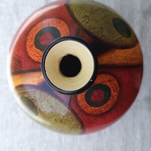 Pacific Rim Vase Spheroid Gorgeous Colors Hand Painted - Etsy