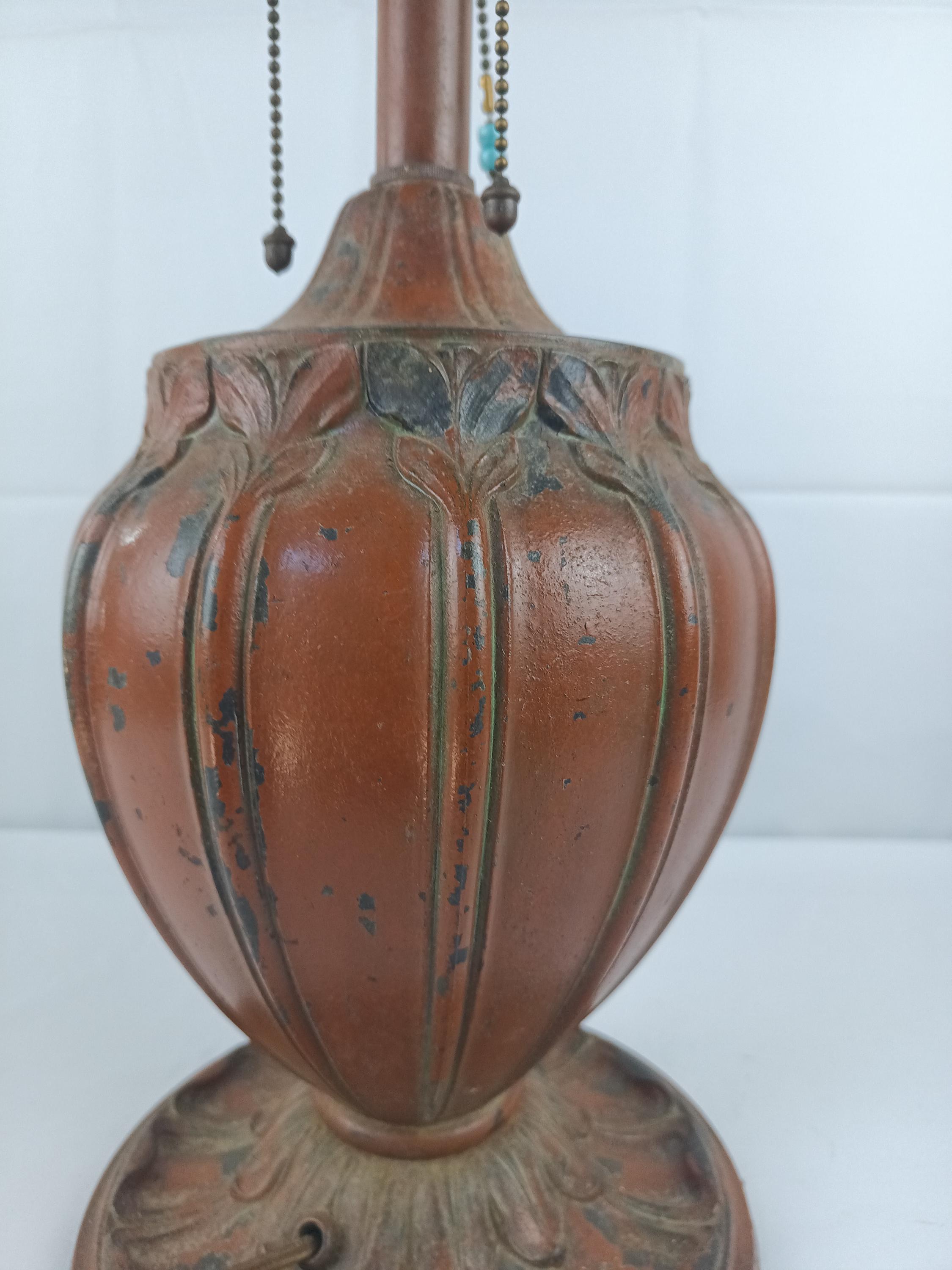 Antique 1920s Miller Lamp Art Deco Painted Heavy Metal Body - Etsy