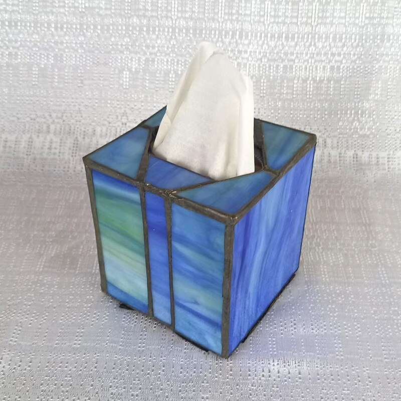 Stained Glass Tissue Box - Etsy