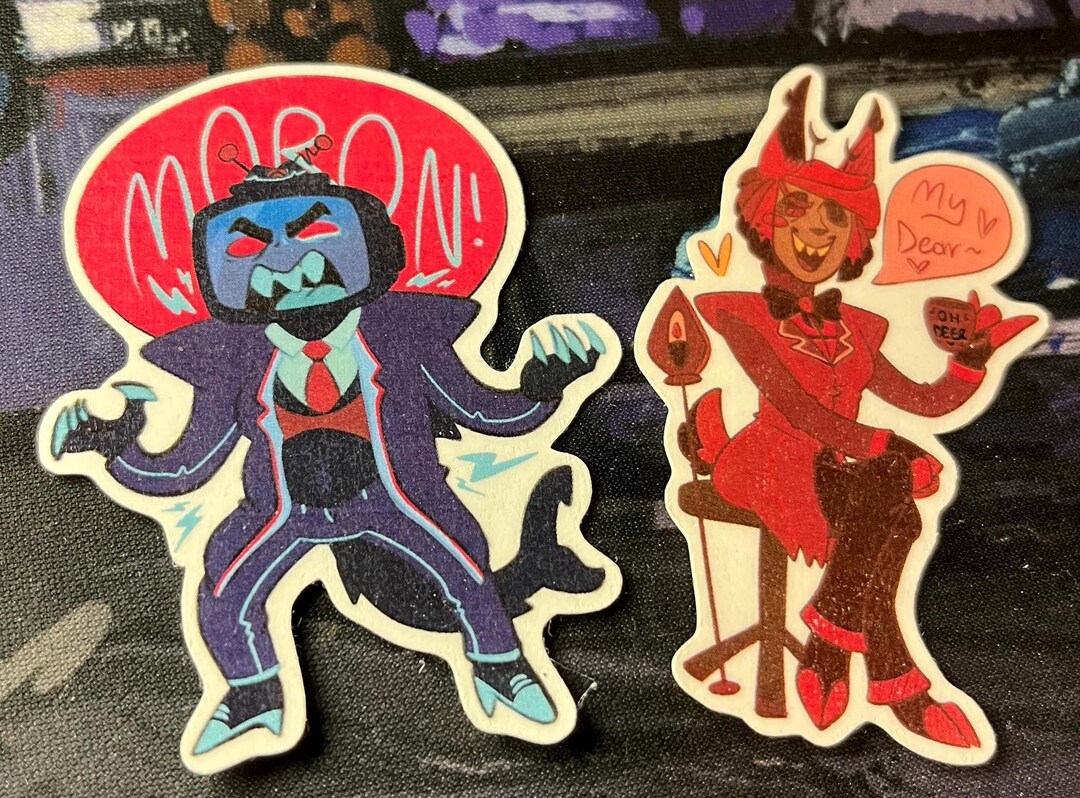 Alastor and Vox Stickers! - Etsy