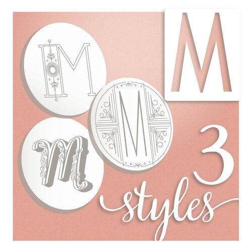 Monogram Embroidery Patterns Letter M Hand Embroidery - Etsy
