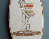 Hand Embroidery Patterns Book Lovers Embroidery Patterns - Etsy