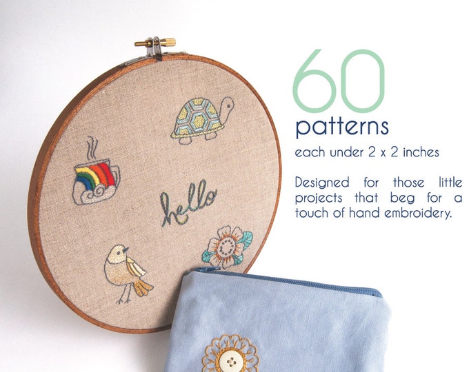 Embroidery Patterns 60 Mini Embroidery Designs PDF - Etsy