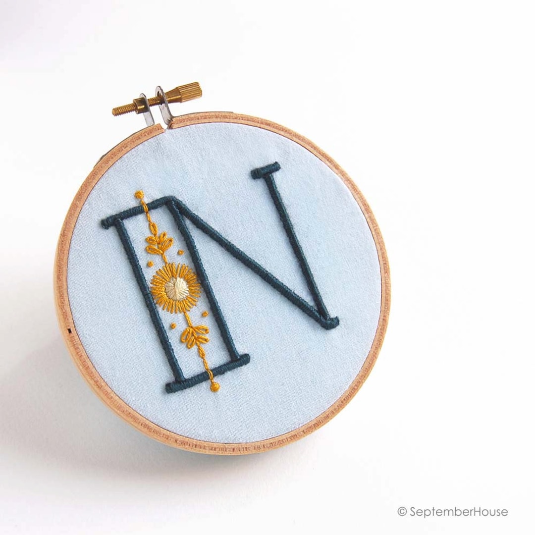Hand Embroidery Patterns | Full Alphabet | Modern Alphabet Embroidery ...
