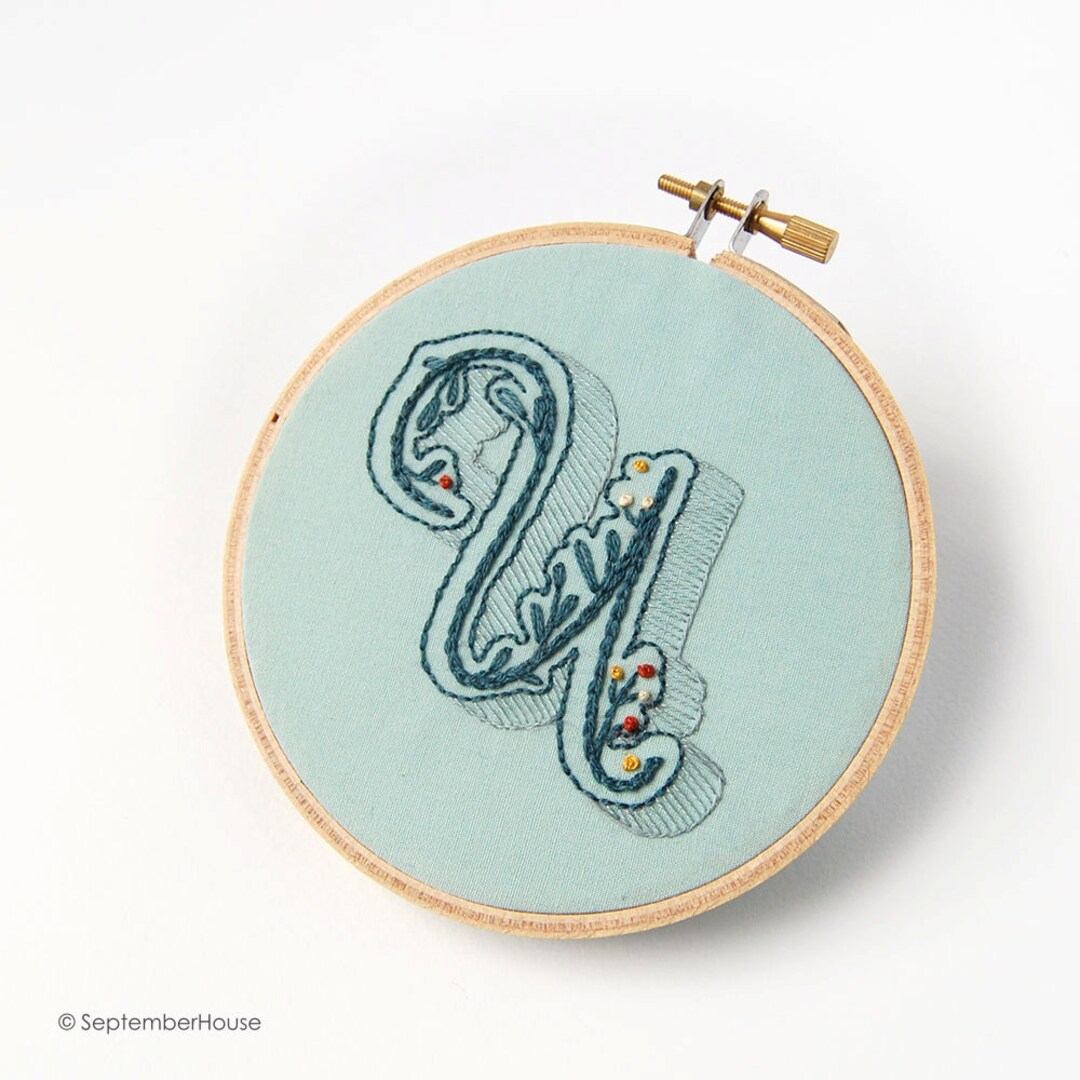 Hand Embroidery Patterns | Full Alphabet | Floral Alphabet Embroidery ...