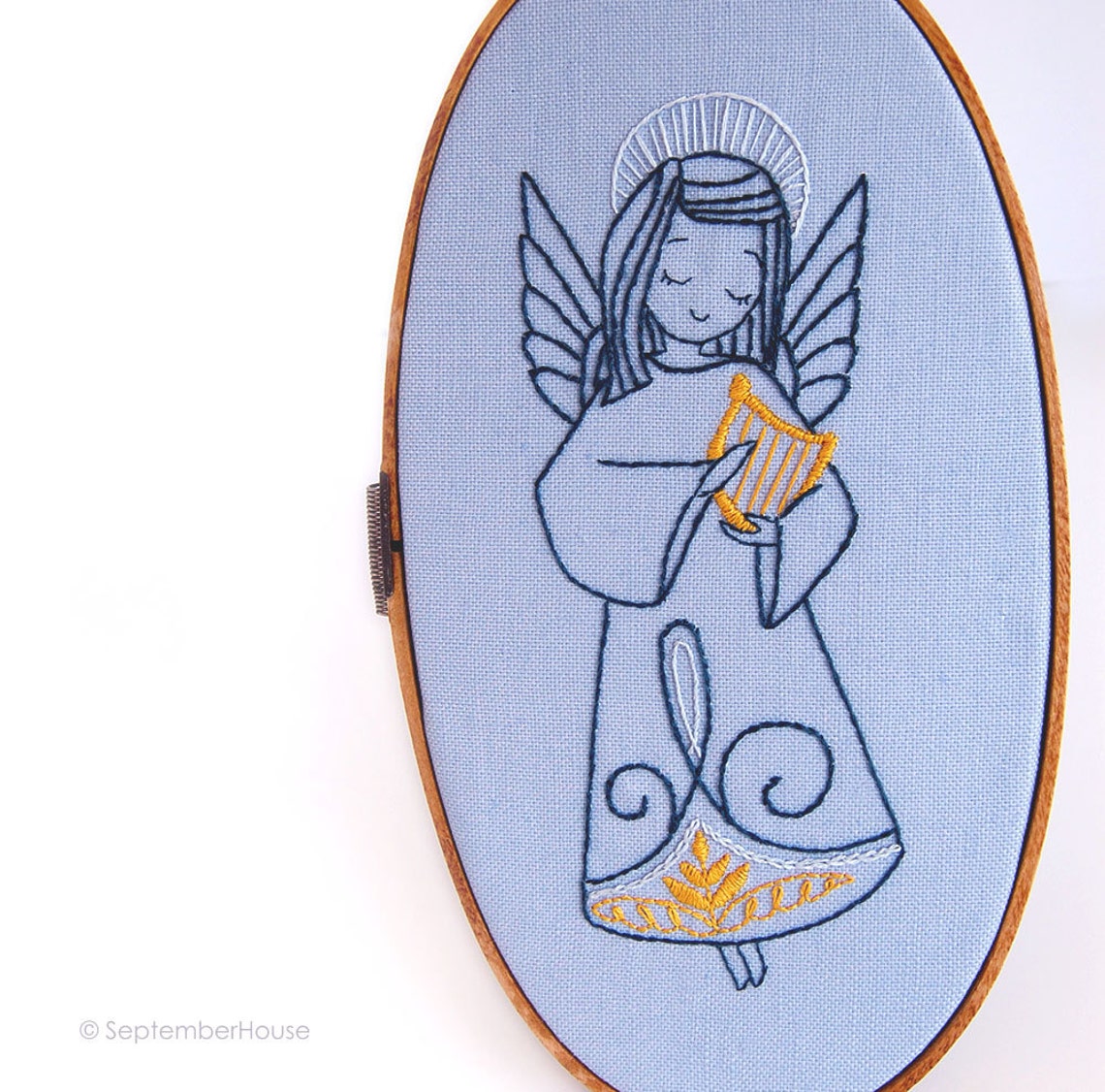 Holiday Embroidery Patterns Angel Embroidery Design PDF - Etsy