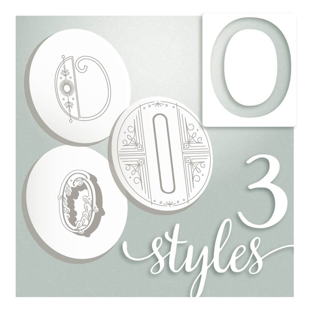 Monogram Embroidery Patterns Letter O Hand Embroidery - Etsy