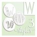 Modern Monograms Letter W Hand Embroidery Patterns in Three - Etsy