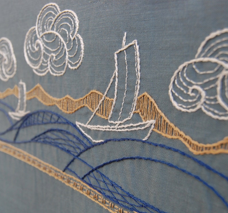 Japanese Inspired Hand Embroidery Patterns Contemporary | Etsy