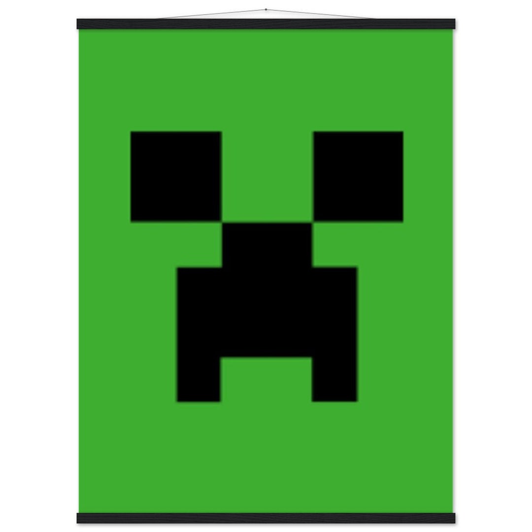 Classic Semi-glossy Paper Poster With Hanger Minecraft Creeper - Etsy