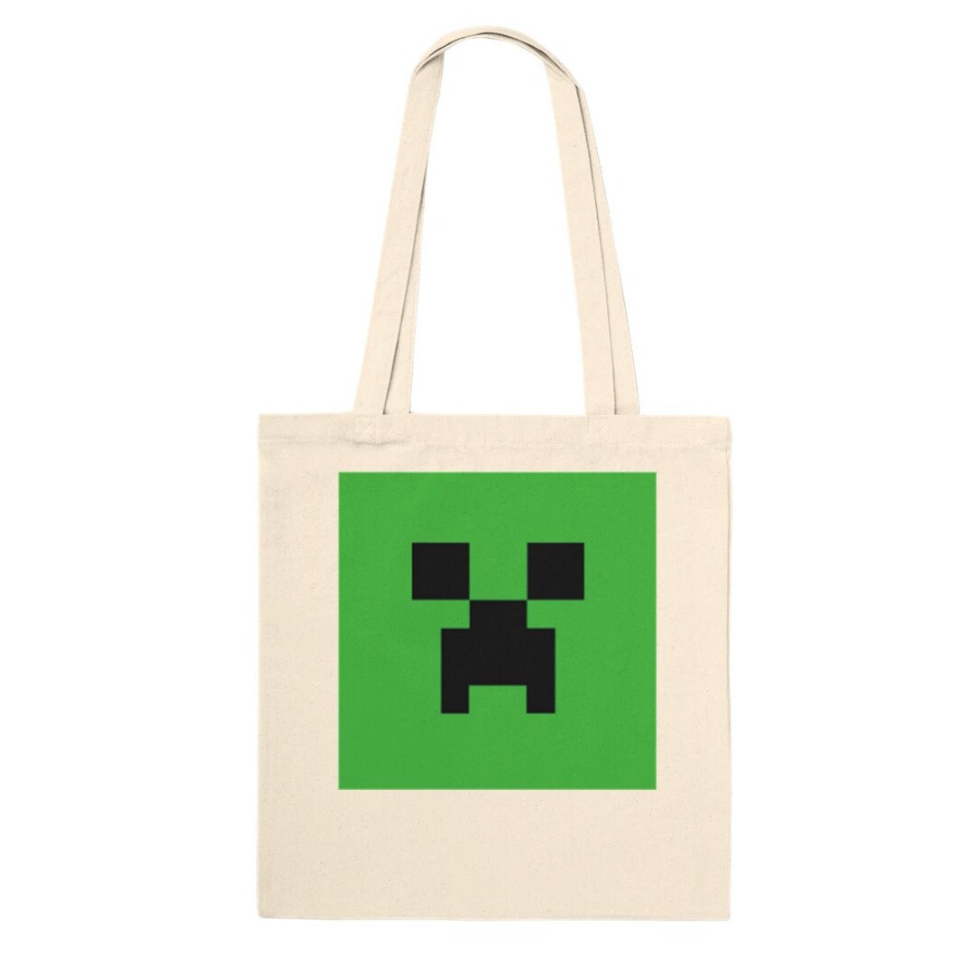 Premium Tote Bag Minecraft Creeper - Etsy