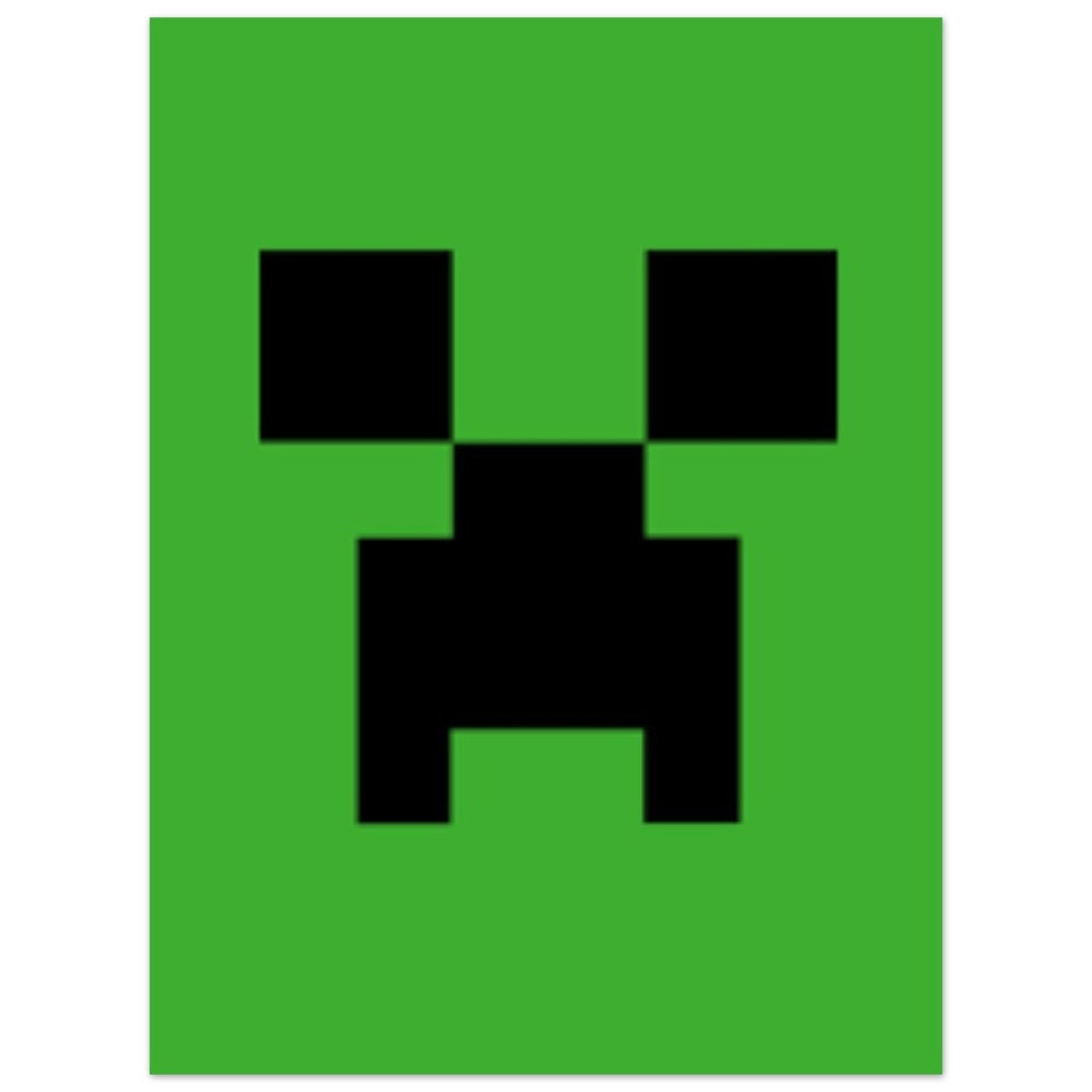 Premium Semi-glossy Paper Poster Minecraft Creeper - Etsy