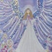 Angel Print, Miniature, Hand Embellished With Glitter, ACEO, Art Card ...