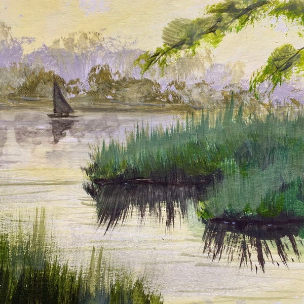 Acrylic Paintings River - Etsy