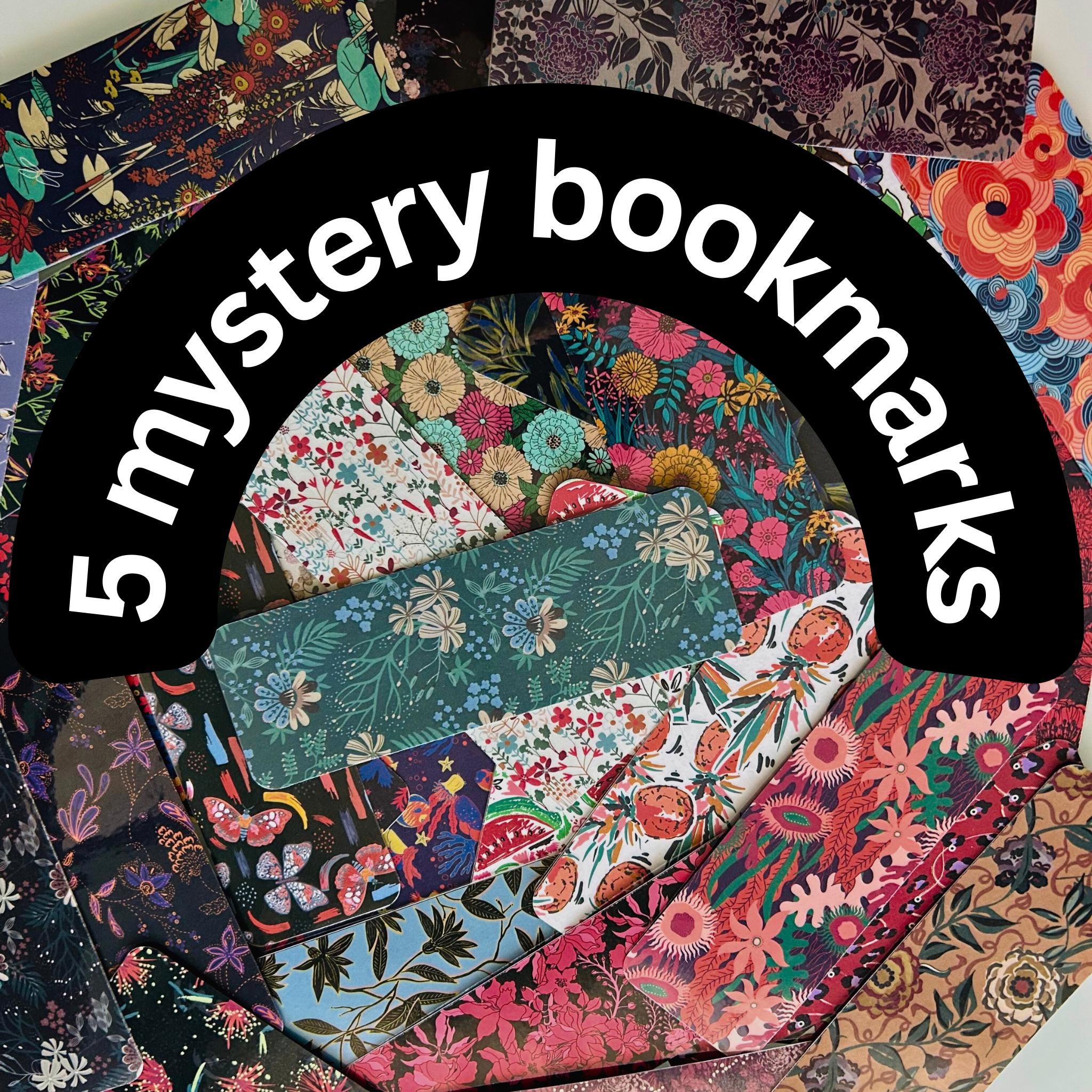 Set of 5 5 Mystery Bookmarks Picked at Random Bookmark Roulette Double ...