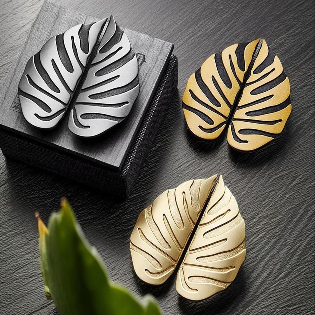 Creative Pure Copper Leaf Handles, Bamboo Leaf Brass Knobs and Pulls ...