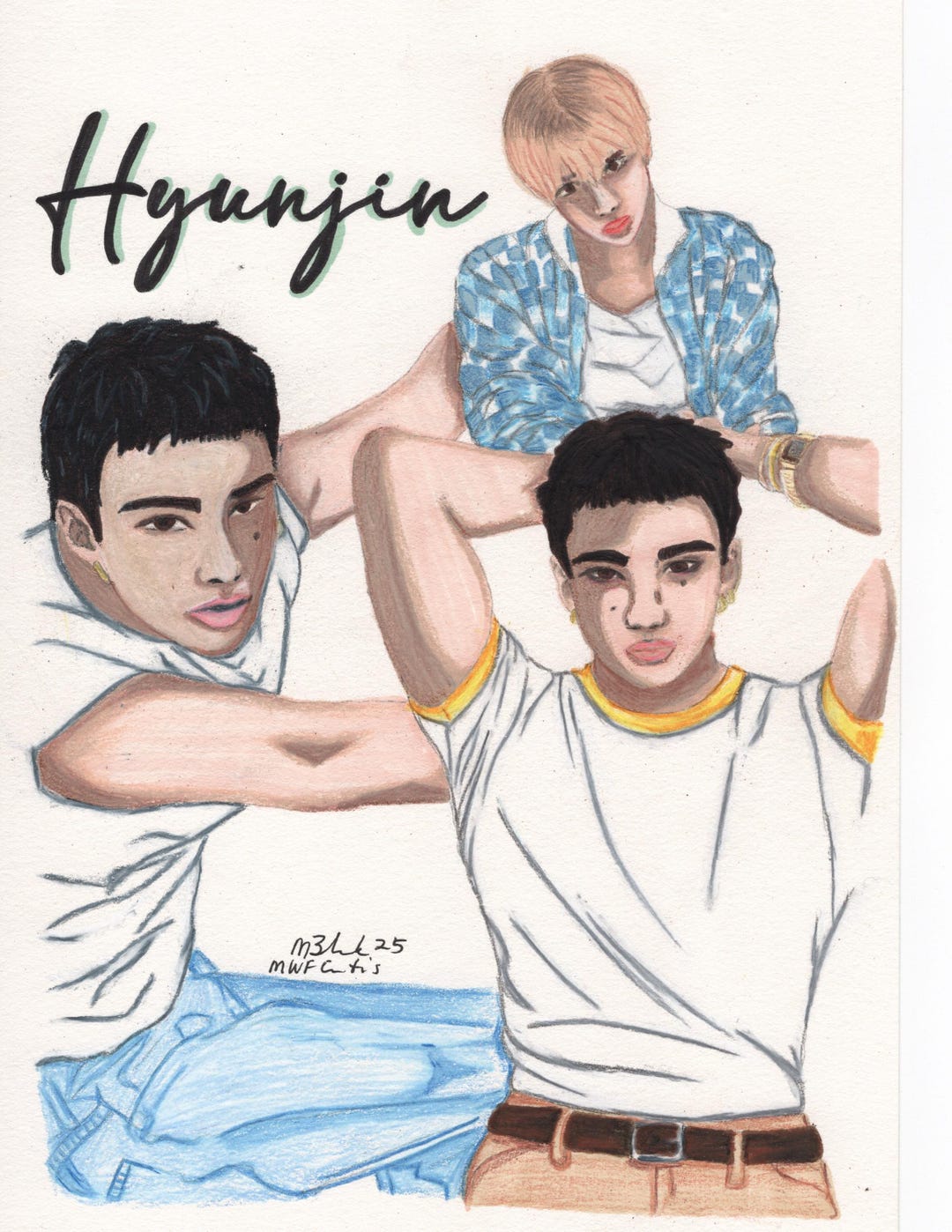 Hyunjin Arena Covers 2025 Art Print - Etsy