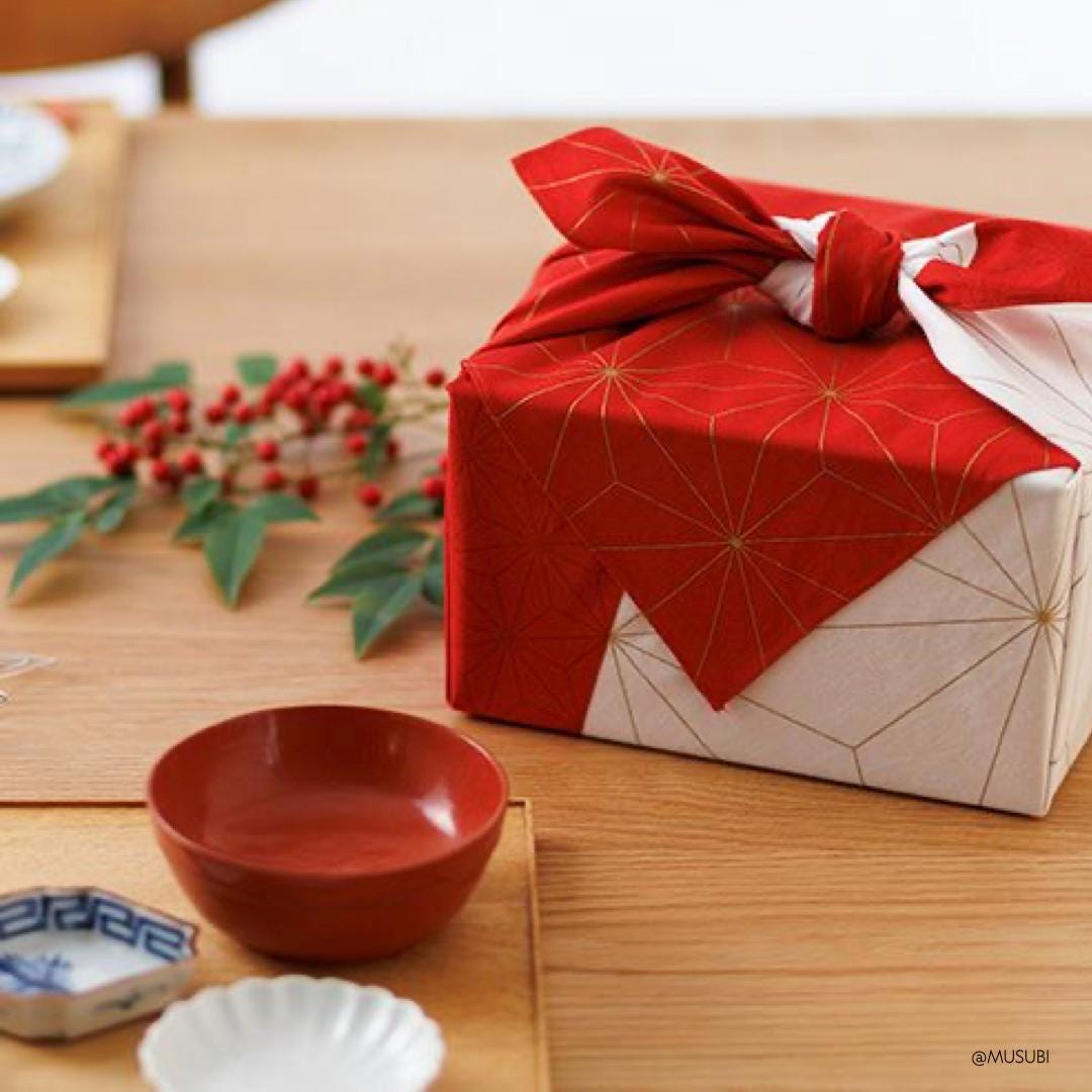 Japanese Furoshiki: Traditional Pattern Cotton Reusable Gift Wrap Eco ...