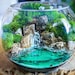Turquoise Ocean Cove Waterfall Terrarium With Jungle Green Live Moss 2 ...