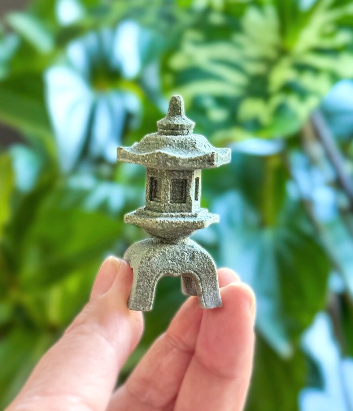 One Miniature Pagoda Statue – Japanese Garden Ornament for Terrariums ...