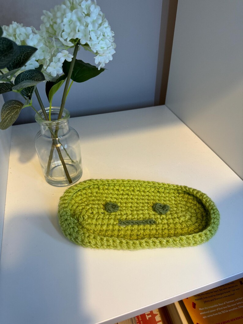 Smiski Inspired Crochet Tray Pattern | Glasses Holder & Trinket Dish ...