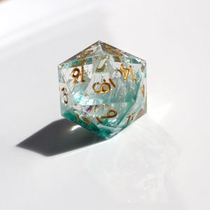 Handmade Ocean World Dice, Resin Polyhedral Dice Set for RPG Game ...